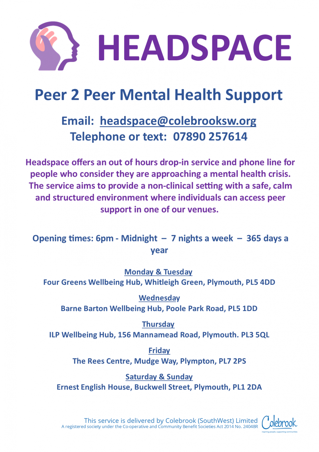 Head Space – Colebrook